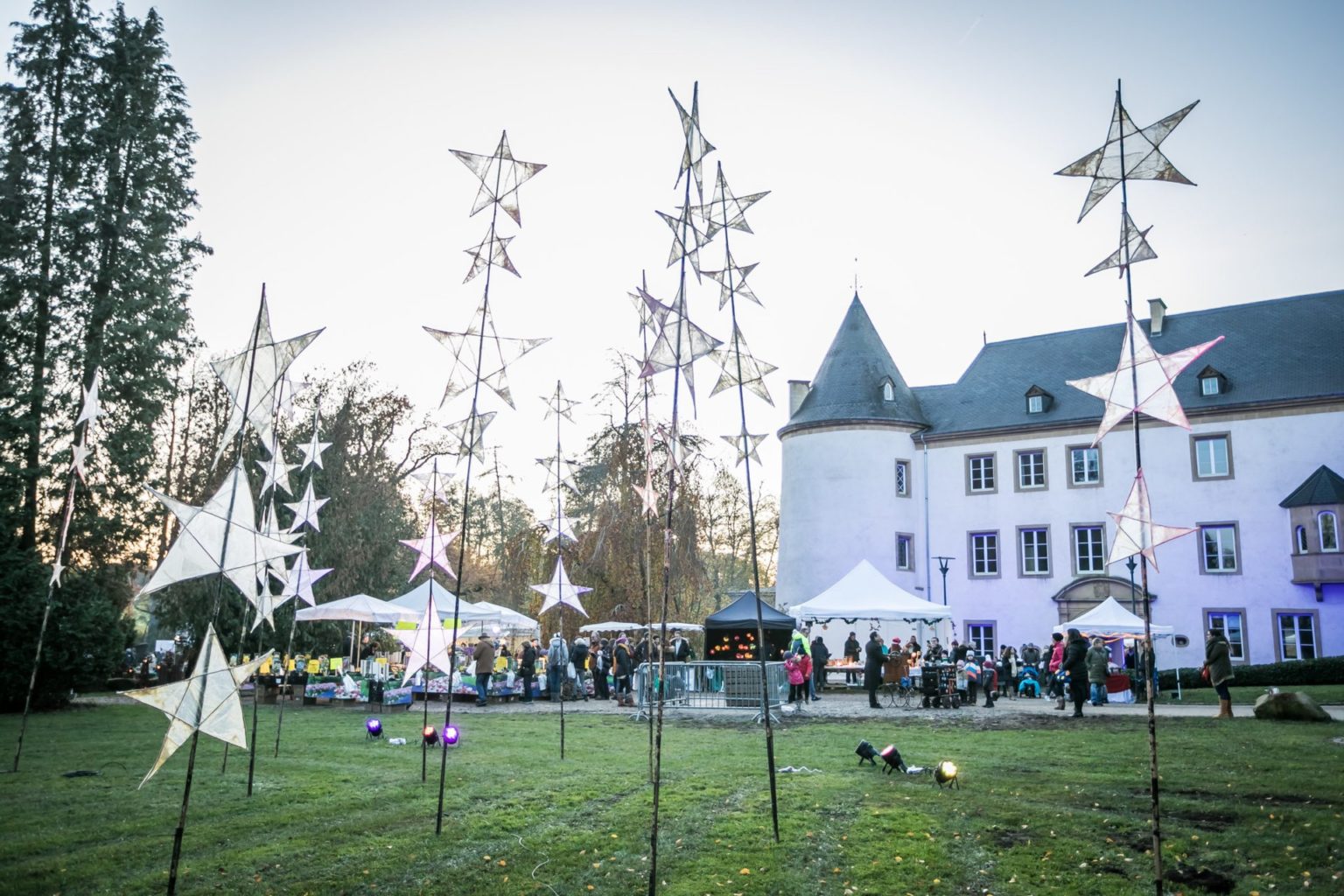 Winter atmosphere at the castle of Sanem - Esch2022